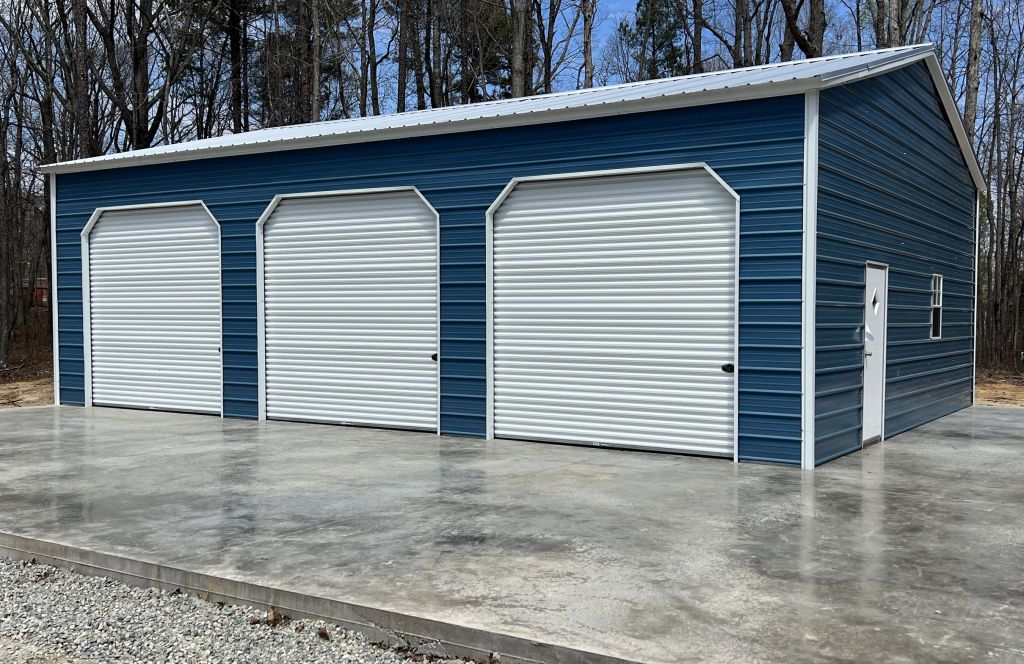 Brookstone Buildings - Fully Enclosed Garage 24' x 36' x 13'